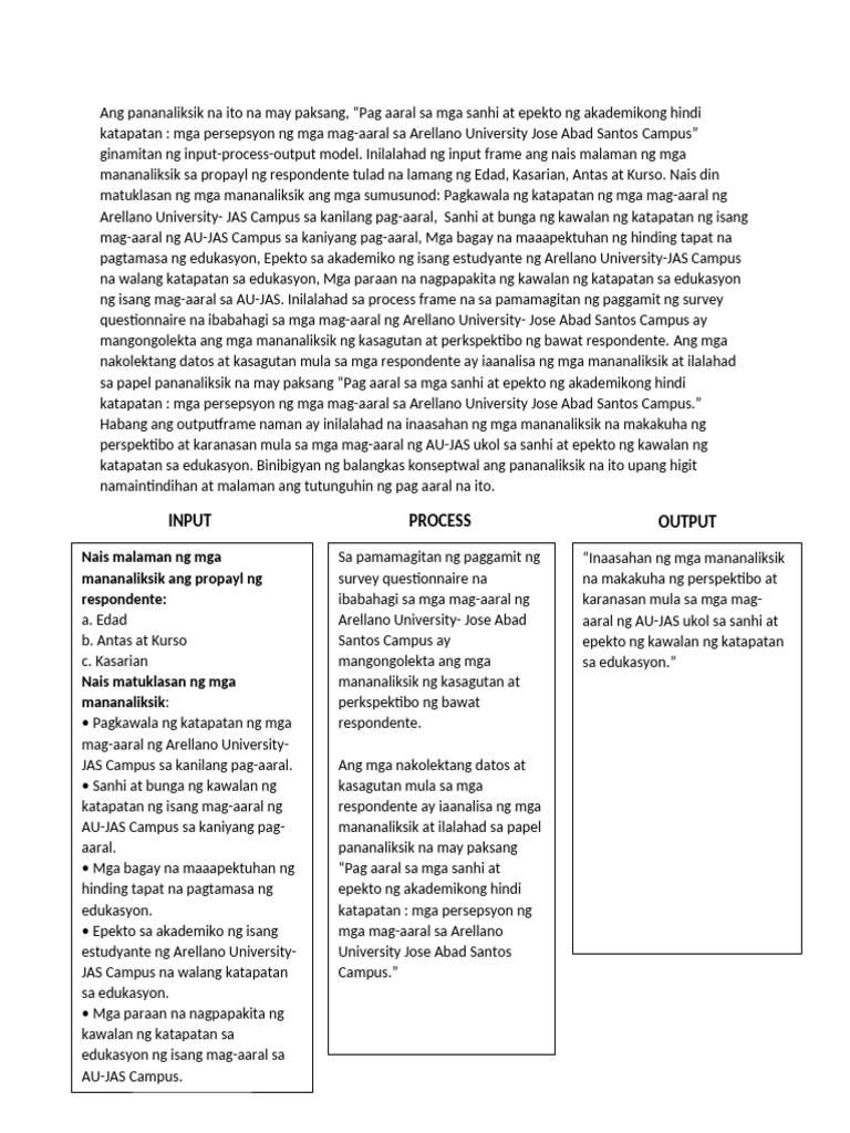 Konseptwal Na Balangkas | PDF
