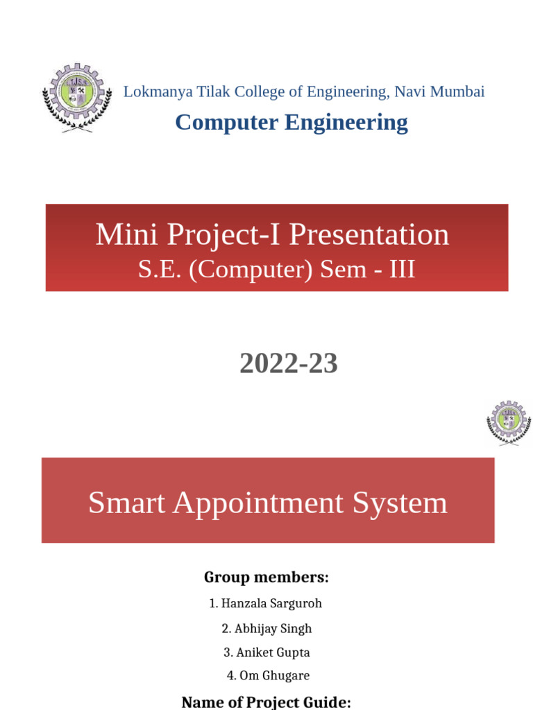 SE Mini Project - I - Presentation-Template | PDF