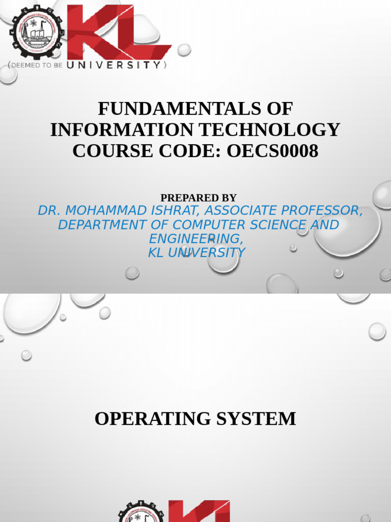 Operating System & Memory | PDF