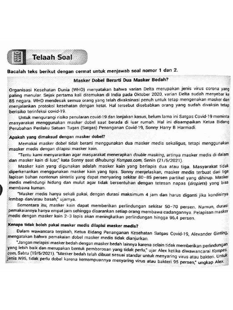 Contoh Literasi Dan Numerasi | PDF