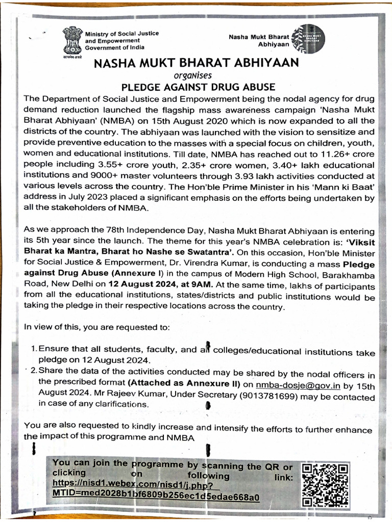 Pledge- Against Drug Abuse - NMBA | PDF