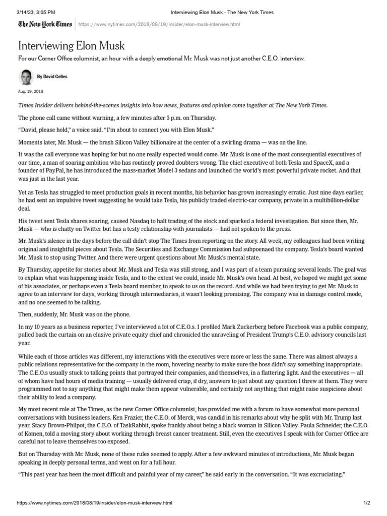 Interview Article | PDF