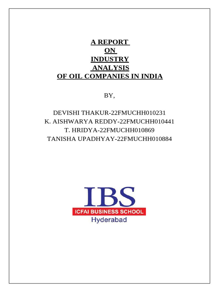 GBP Industry Analysis Report | PDF | Petroleum | Business