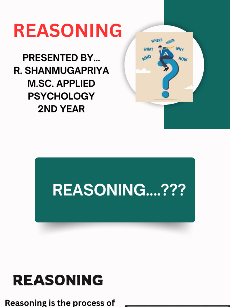 Reasoning | PDF