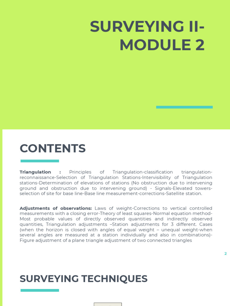 Surveying II Module 2 1 8 | PDF