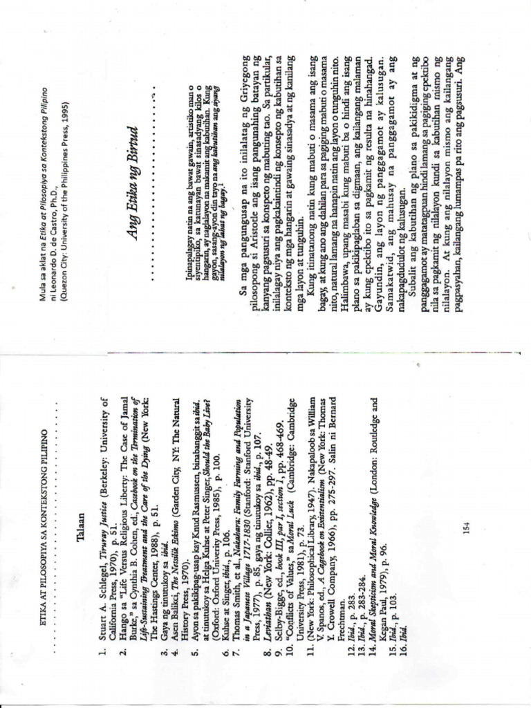 Etika NG Birtud | PDF