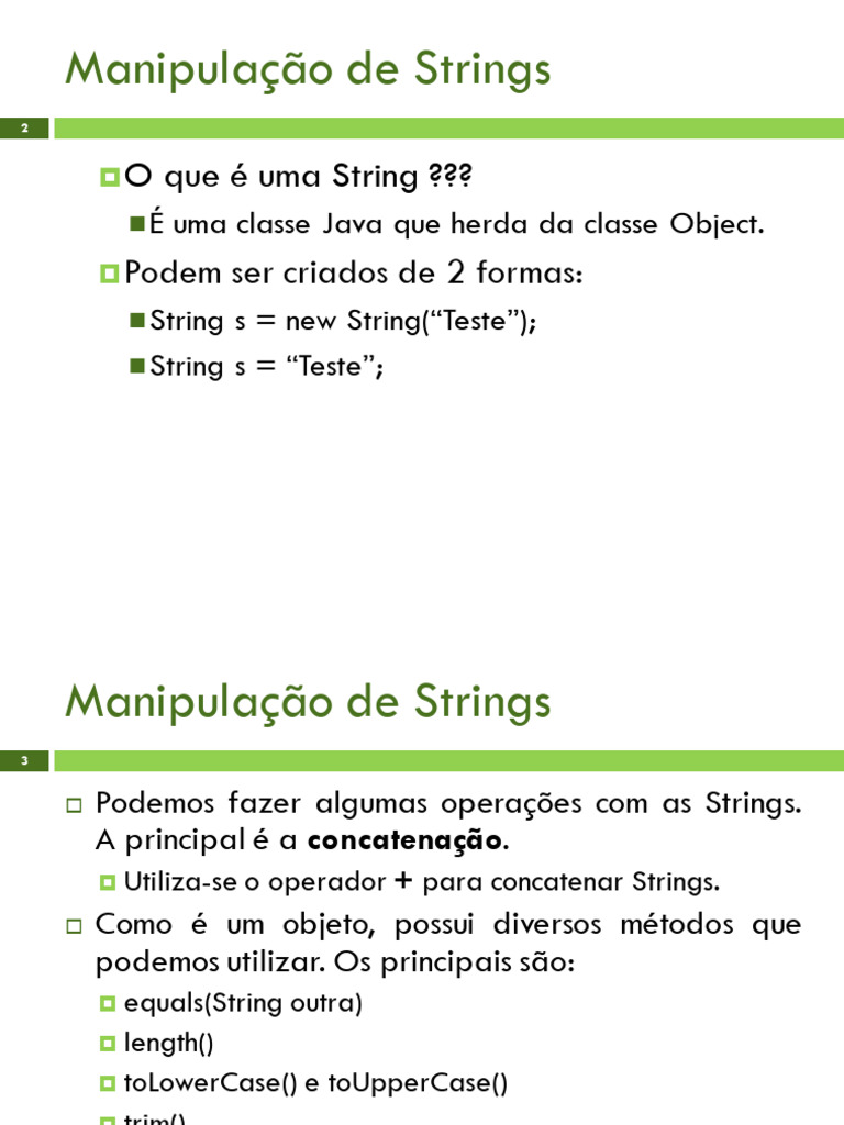 Aula 16 - Manipulando Strings JCheckBox JTextArea | PDF