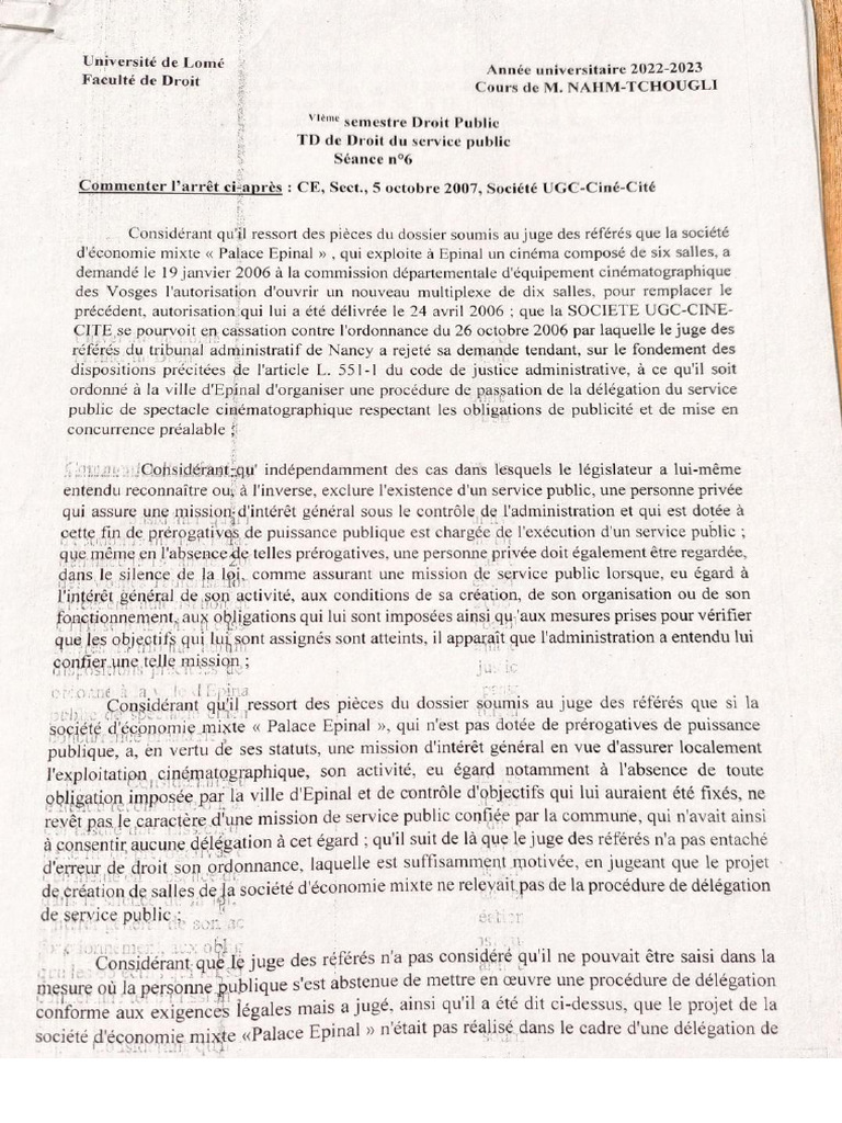 Corrigé Type Séance 6 Dsp Pdf