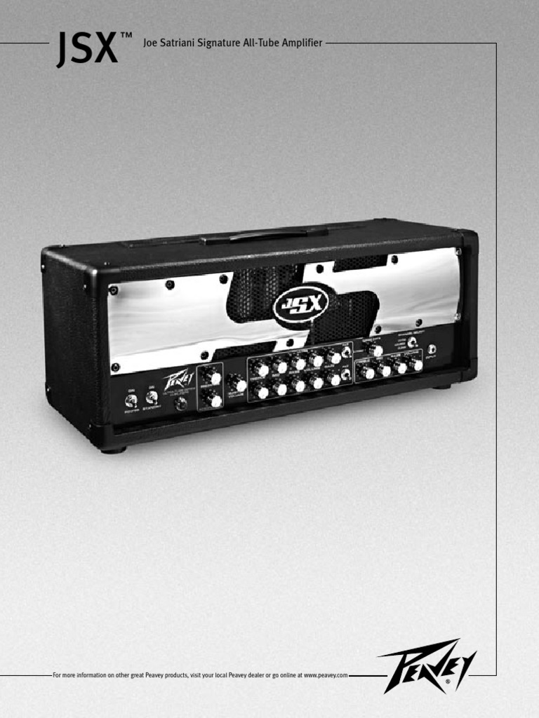 Peavey JSX User Manual | PDF