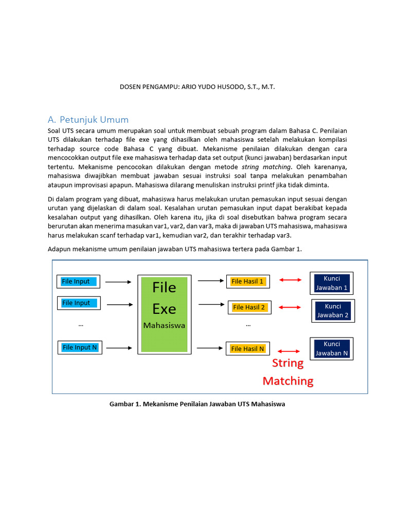 Petunjuk Ujian Alpro | PDF