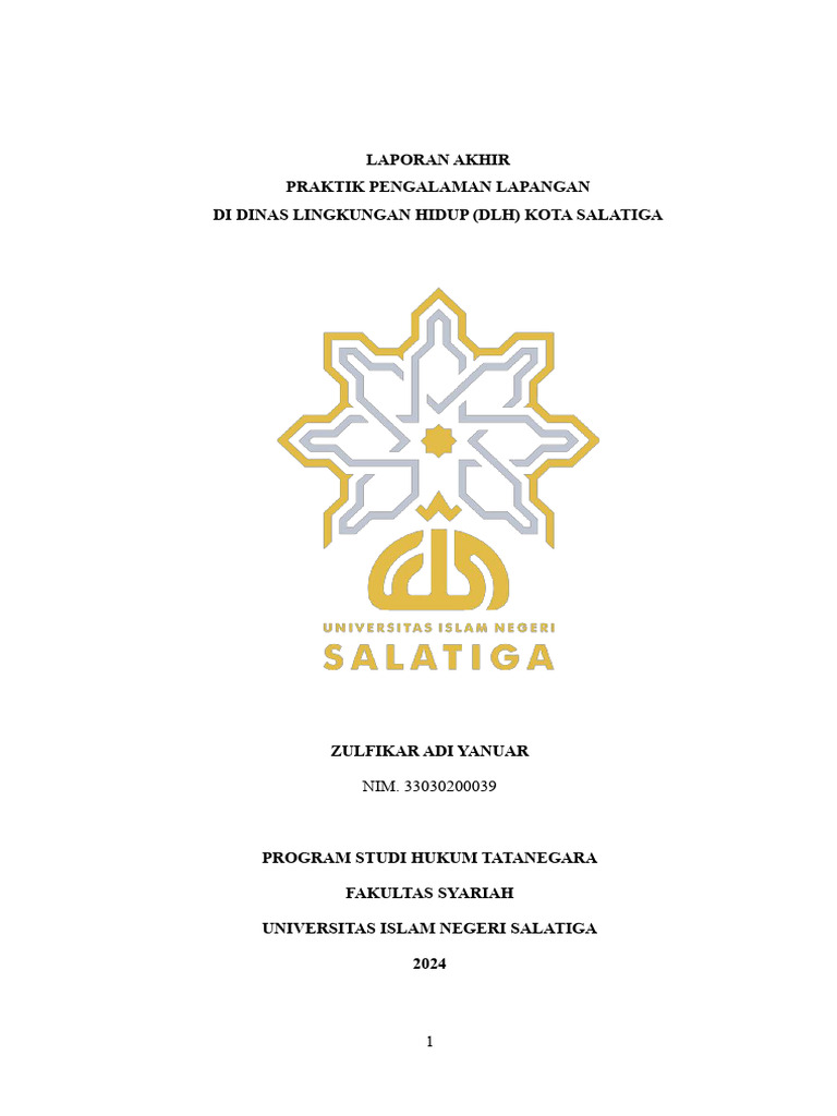 Laporan PPL - Zulfikar Adi Yanuar 33030200039 | PDF