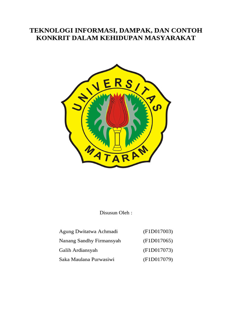 Teknologi Informasi, Dampak, Dan Contoh Konkrit Dalam Kehidupan ...