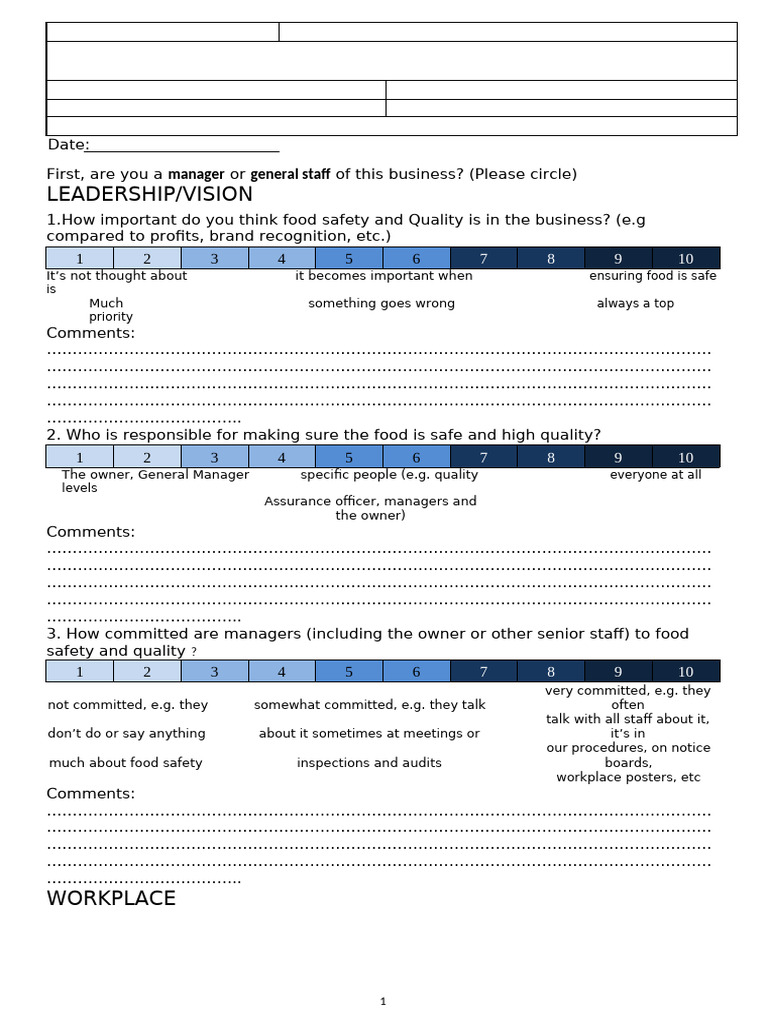 food-safety-culture-questionnaire | PDF