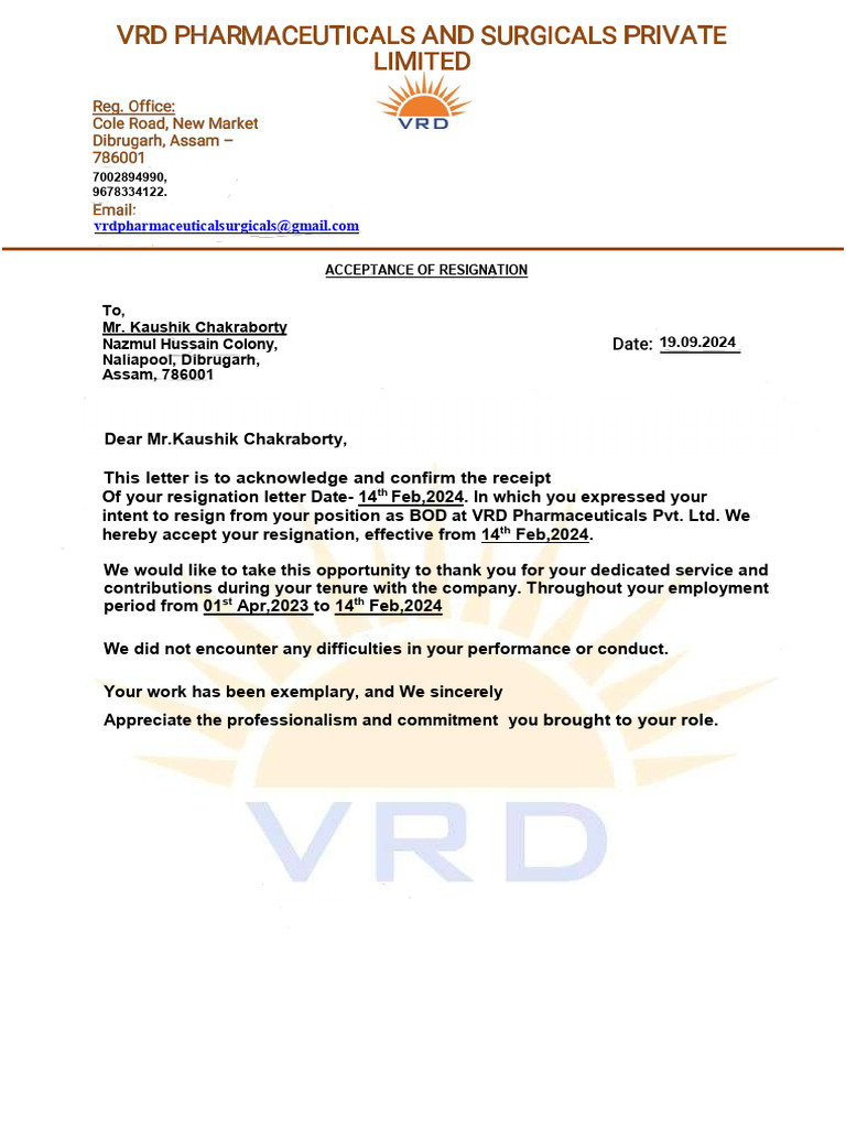 VRD Pharmaceutical - PDF 1 | PDF