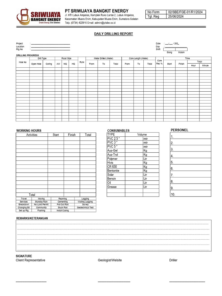 01. Form DDR - Ver. 2 | PDF