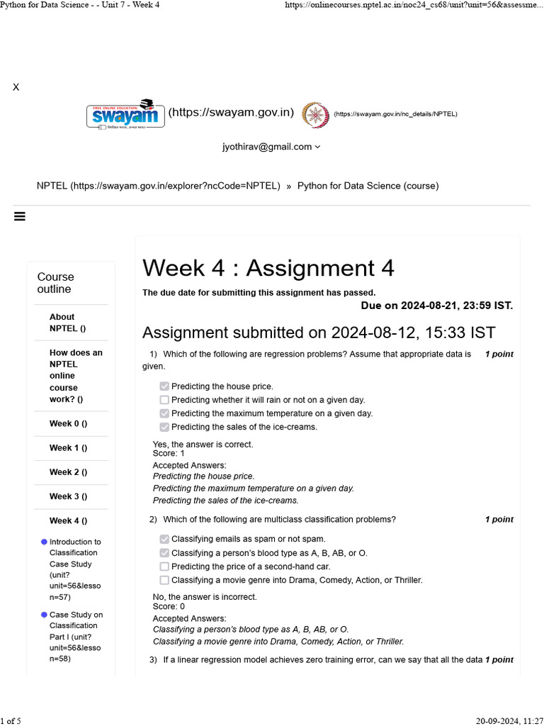 Python for Data Science - - Unit 7 - Week 4 | PDF