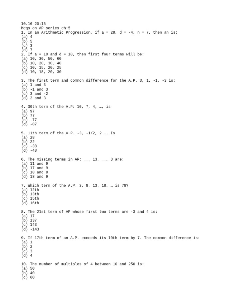 AP Series MCQs for Students | PDF | Teaching Methods & Materials