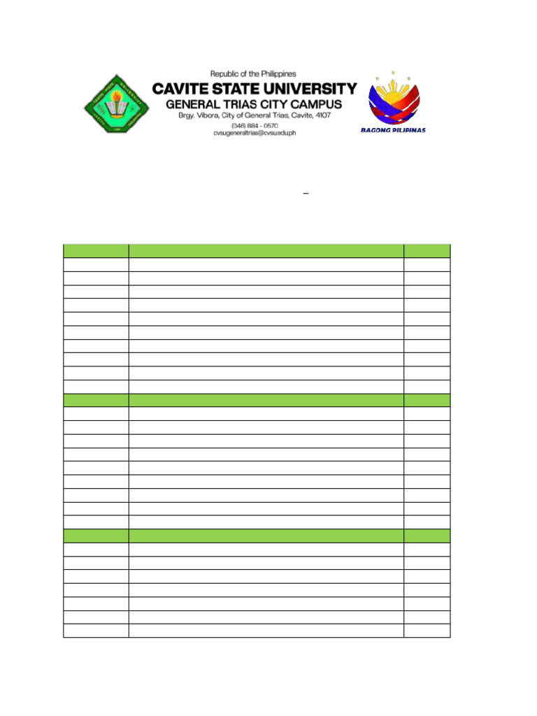 DHTS Subject Offerings 1st Sem | PDF