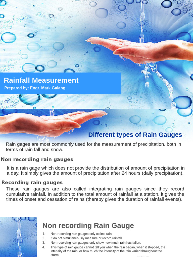 2.1 Rainfall Measurement | PDF