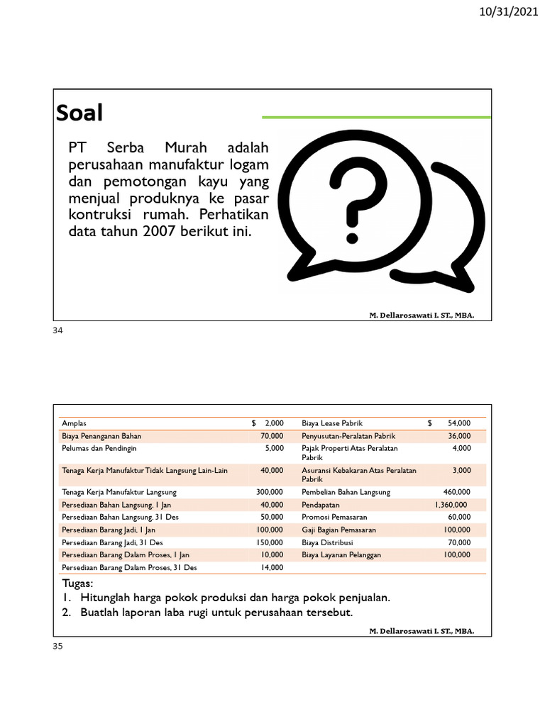 Soal HPP | PDF