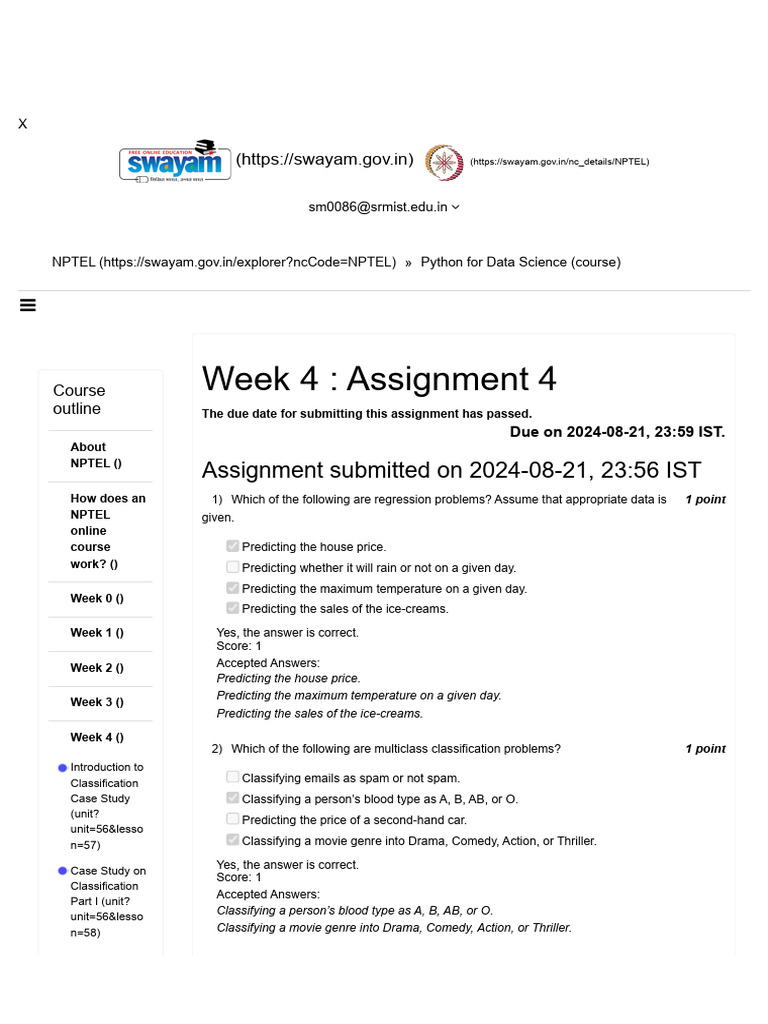 Python For Data Science - Unit 7 - Week 4 | PDF