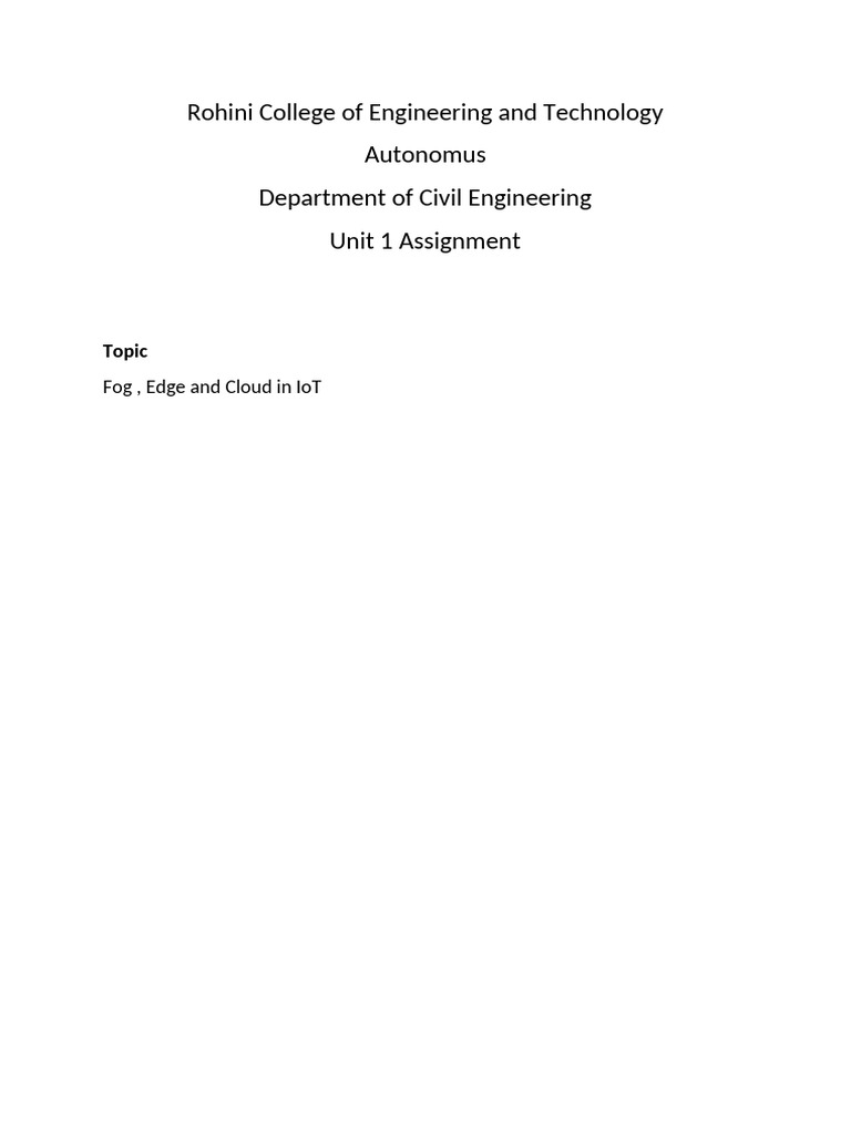 Unit 1 Assignment Civil | PDF