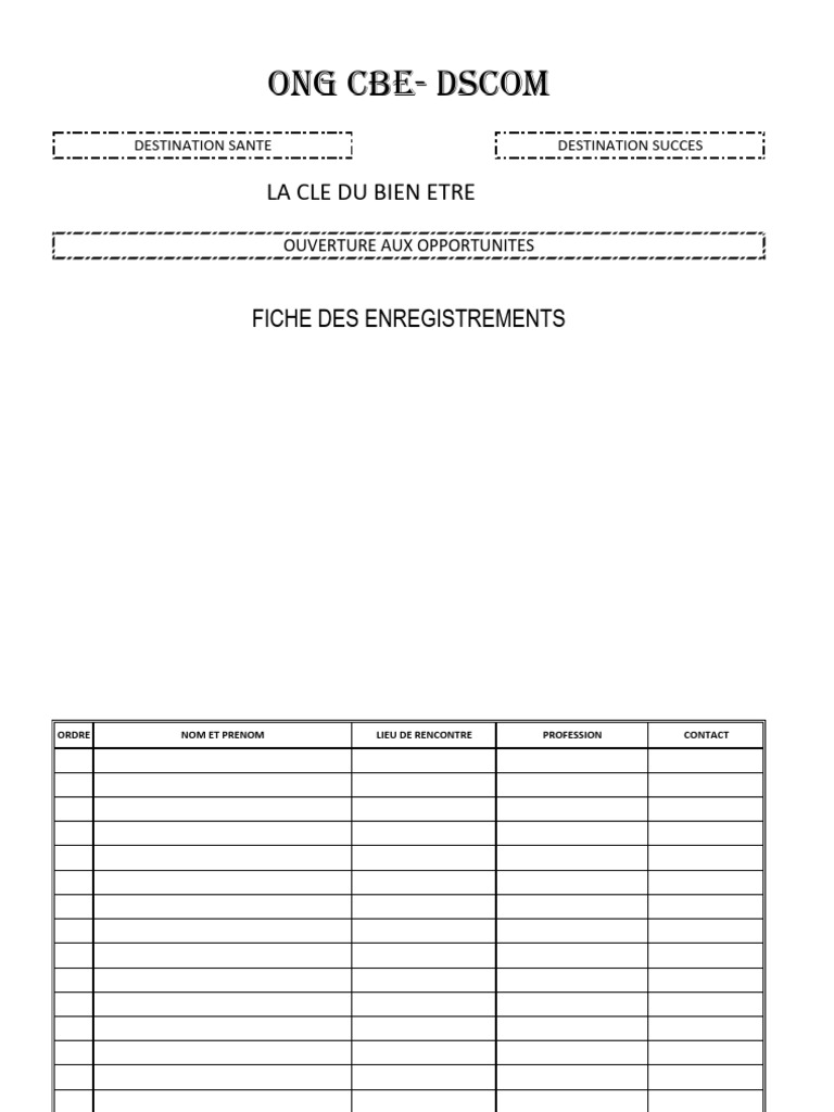 Fiche de Prospection Excel-1 | PDF