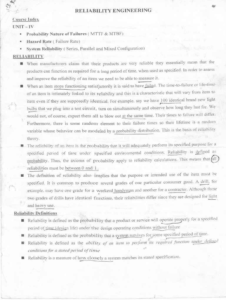 Relaibility Ii | PDF