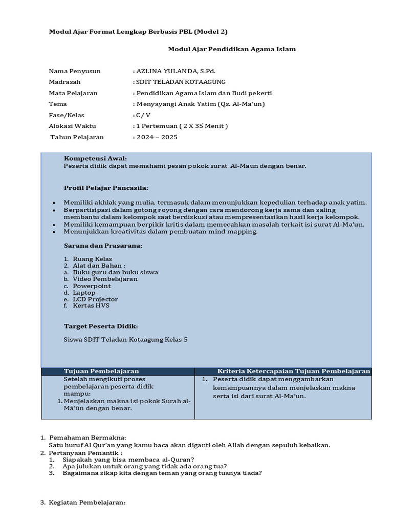 Modul PBL | PDF