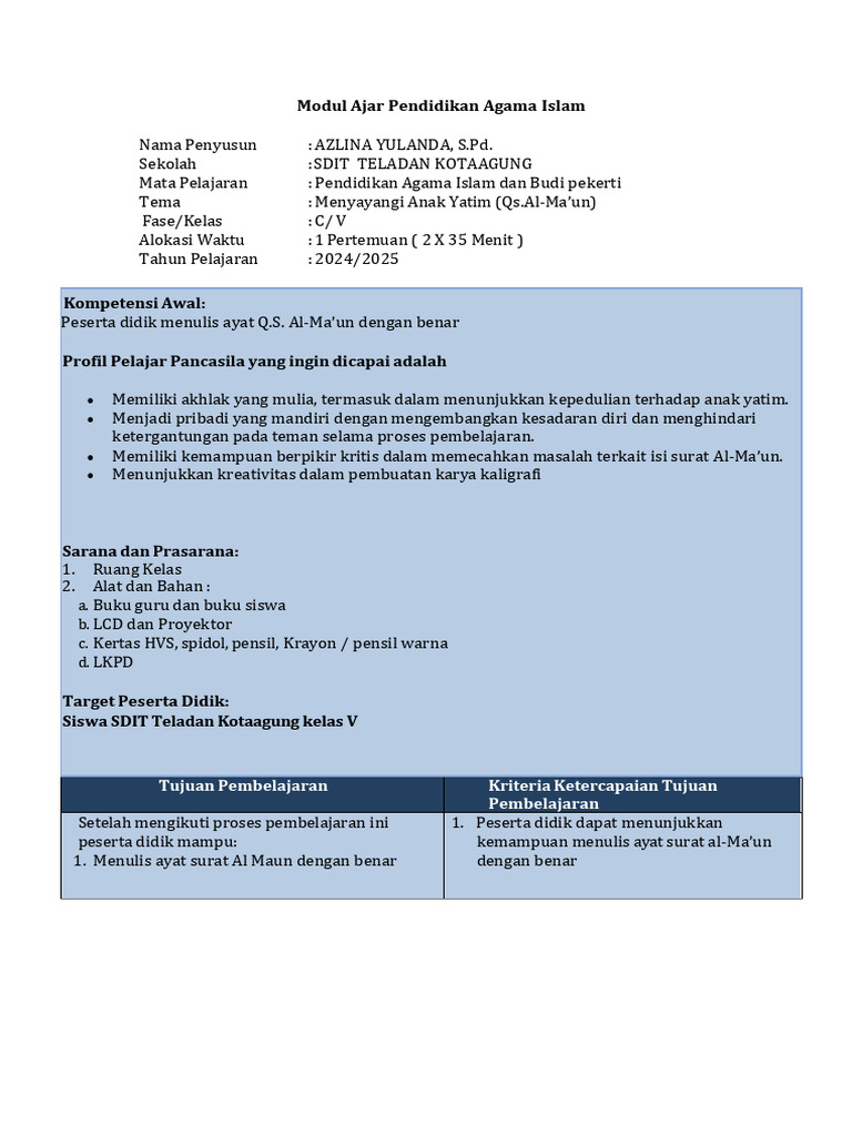 MODUL PJBL OKE | PDF