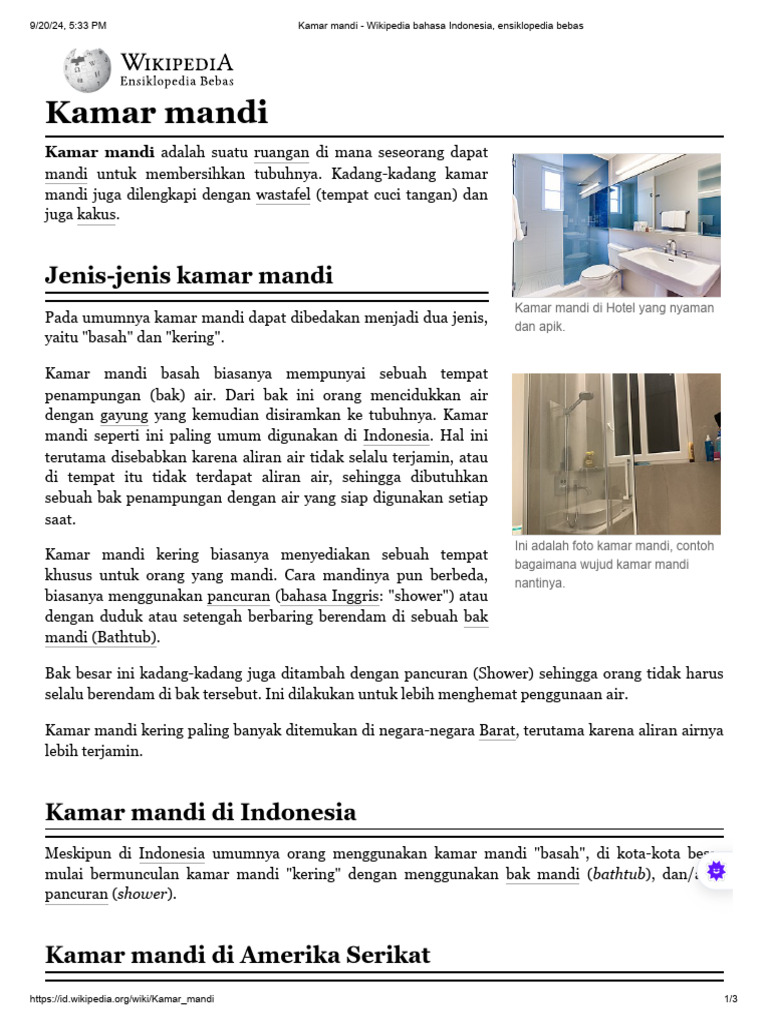 KAMAR MANDI | PDF