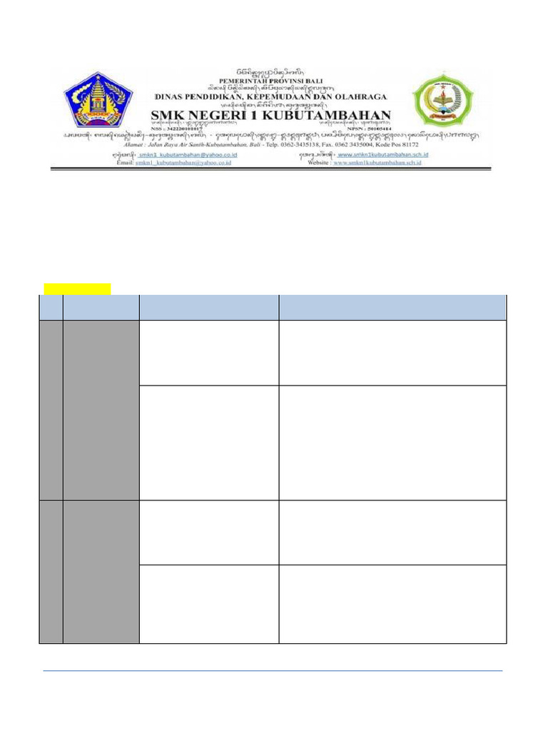KDM Tujuan Pembelajaran Xii 2023-2024 | PDF