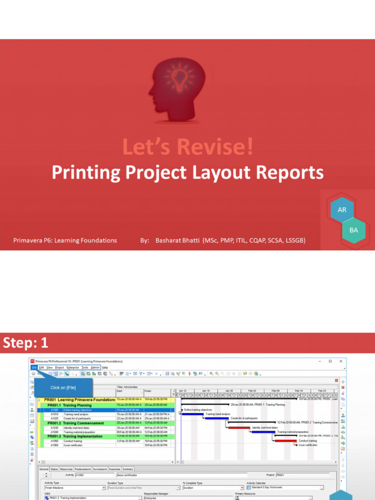Section6-Revision-Printing Project Layout Reports | PDF