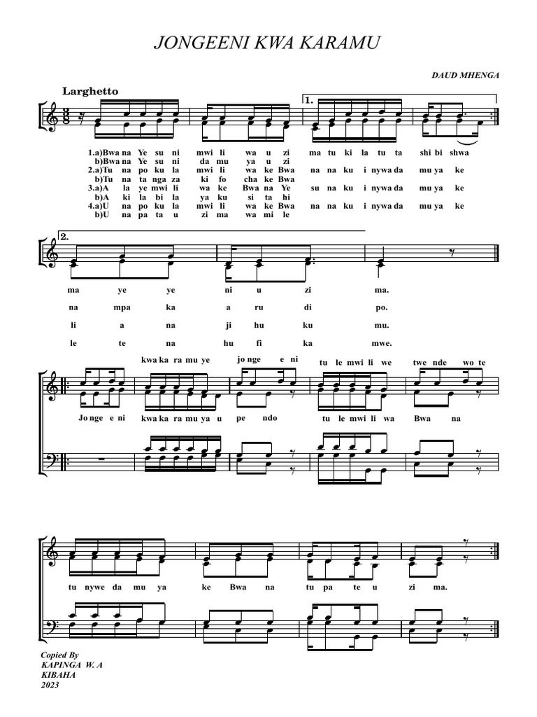 Jongeeni Kwa Karamu | PDF