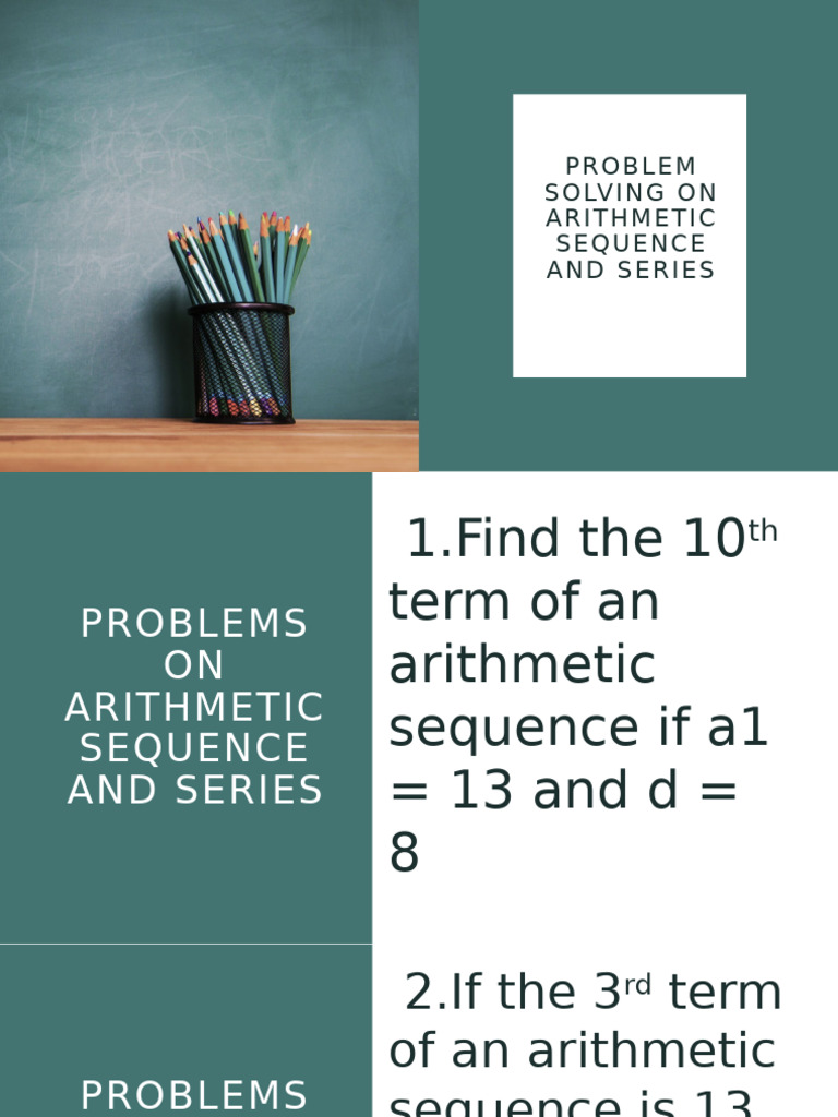 Problem Solving On Arithmetic Sequence and Series | PDF
