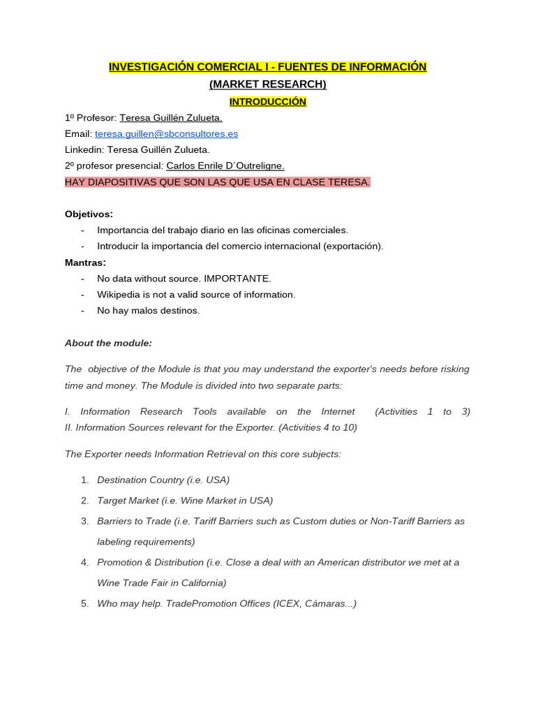Fuentes de Información (Ic I) | PDF | Finanzas y dinero