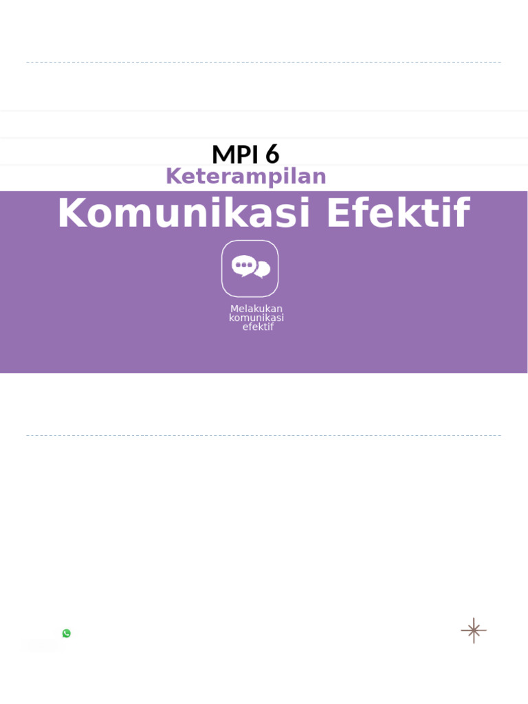 MPI.6 Komunikasi EFektif | PDF