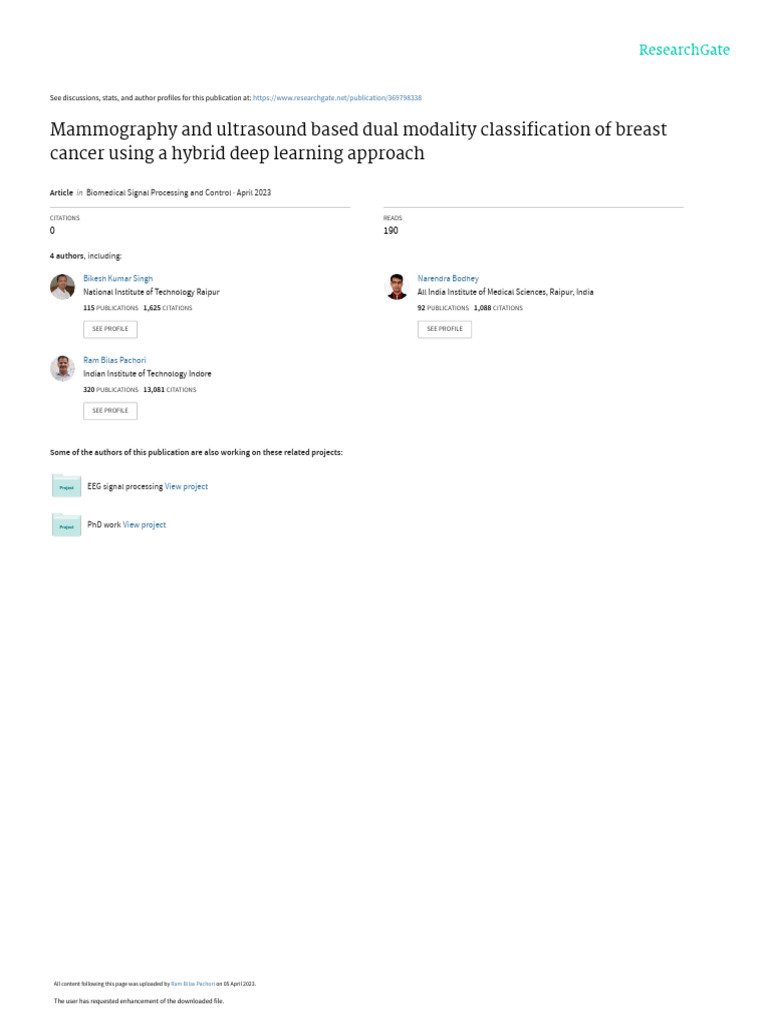 2023.04 Mammography and Ultrasound Based Dual Modality Classification ...