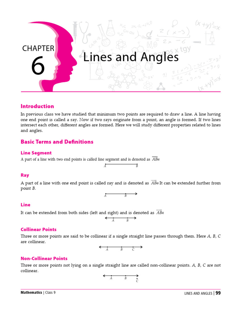 Class 9 Maths Lines and Angles-1 | PDF
