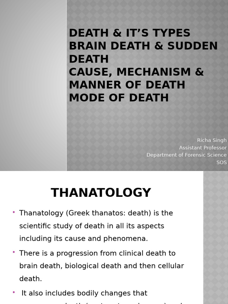 Death & It's Types | PDF