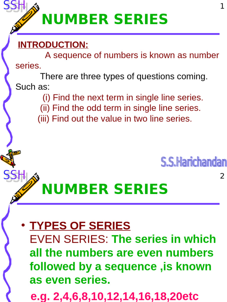 NUMBER SERIES | PDF