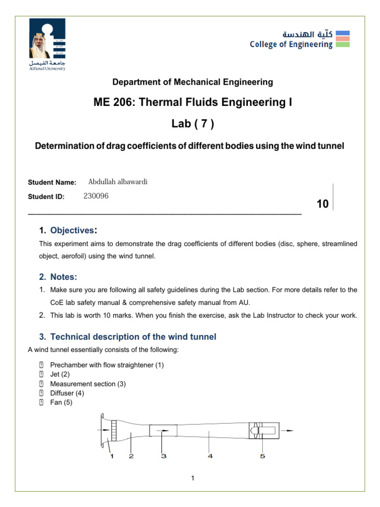 Thermal Fluid - Lab 7 | PDF