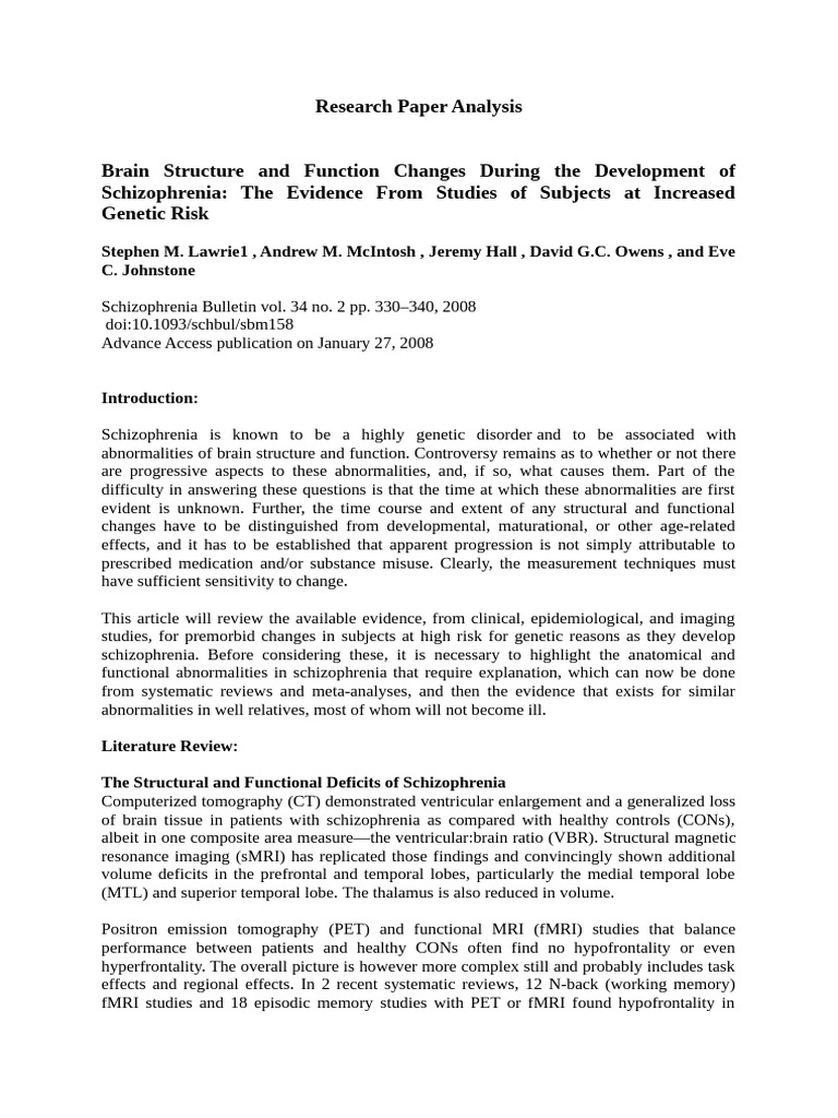 Project Work Paper Analysis 1 | PDF