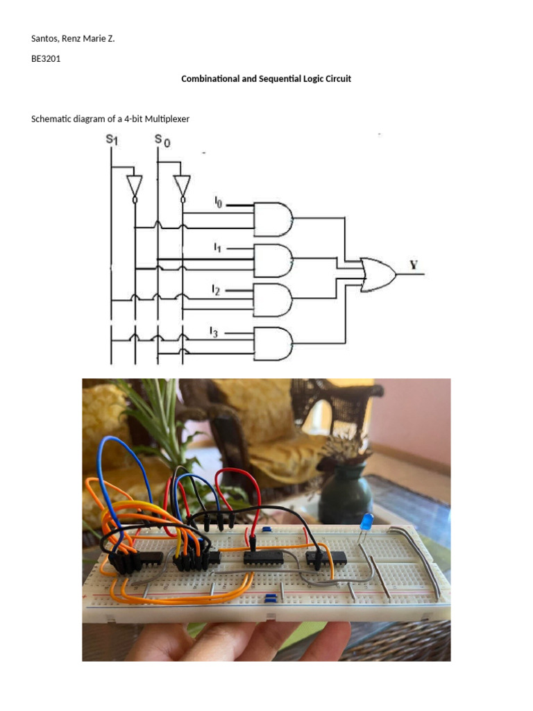 Combinational and Sequential Logic Circuit - Rmzs | PDF