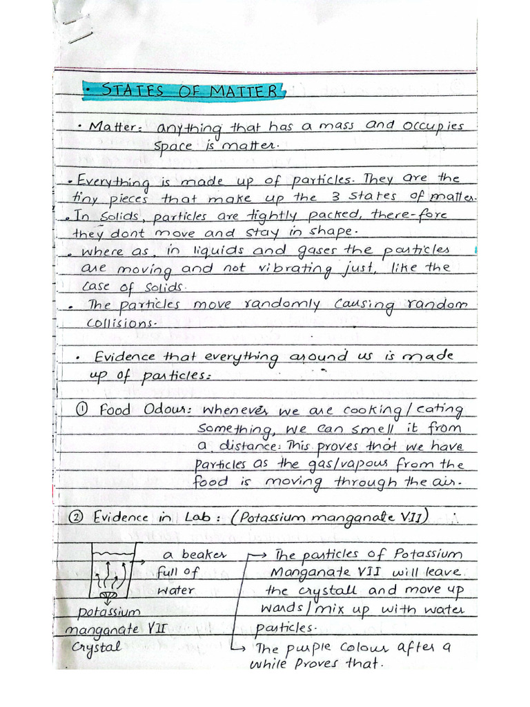 States of Matter - Ch1 - Olrvels Igcse Chemistry - by Ifrah Khan | PDF States of Matter - Ch1 - Olrvels Igcse Chemistry - by Ifrah Khan | PDF