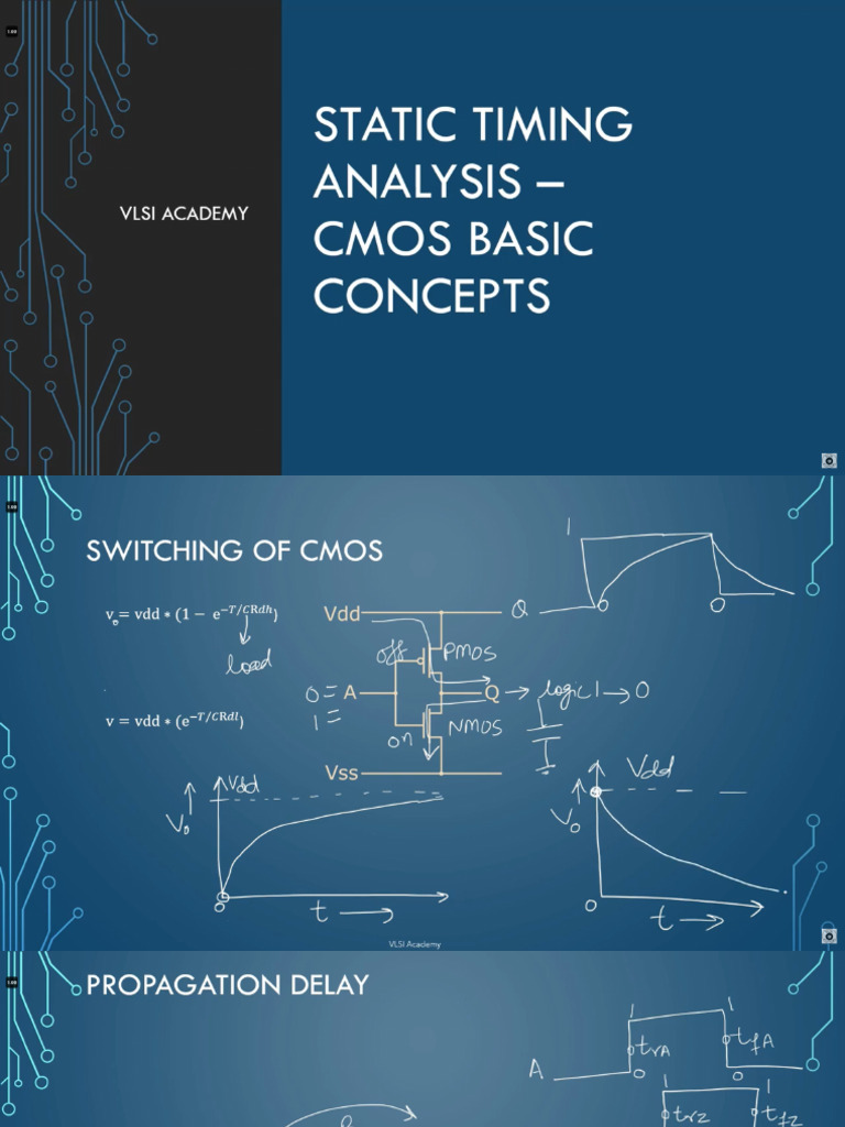 STA Lec4 CMOS Switching Waveform and Propagation Delay | PDF