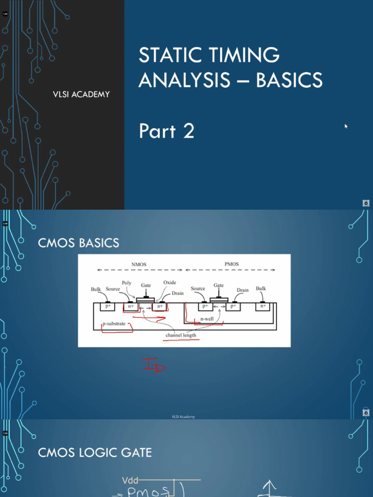 STA Lec2 Cmos Basics - Cmos Characterestics - Noise Margins | PDF