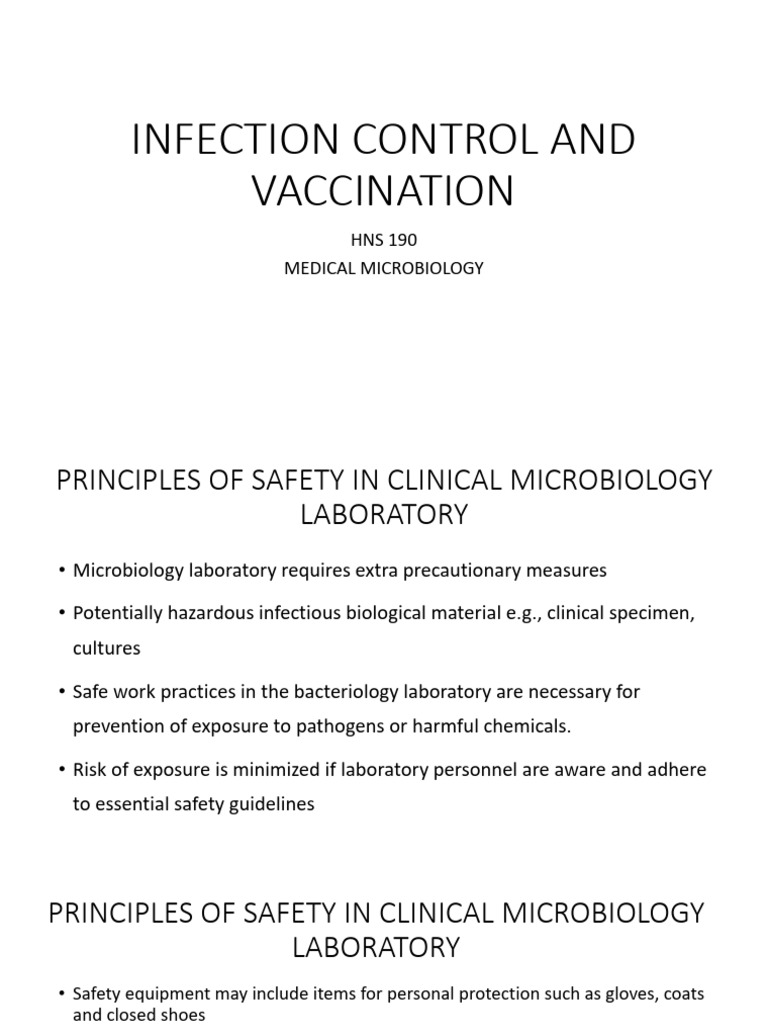 INFECTION AND CONTROL | PDF