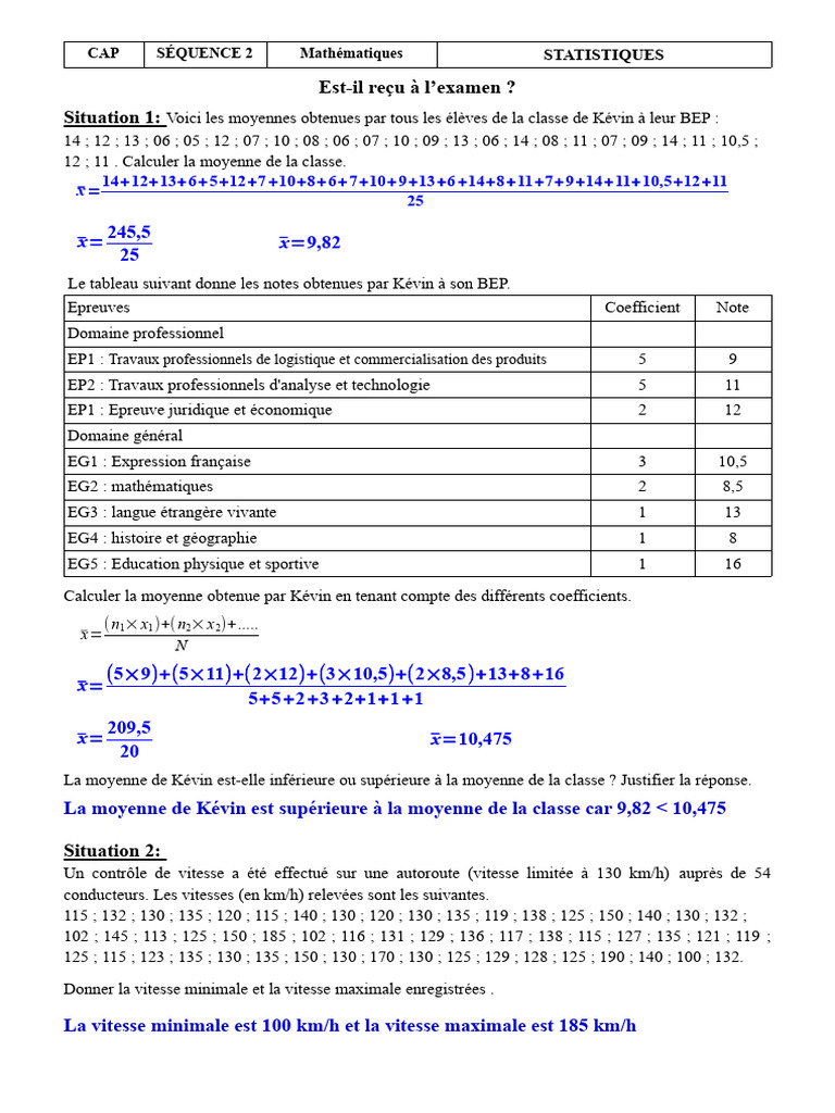 T Cap 2019 Cours Stat | PDF