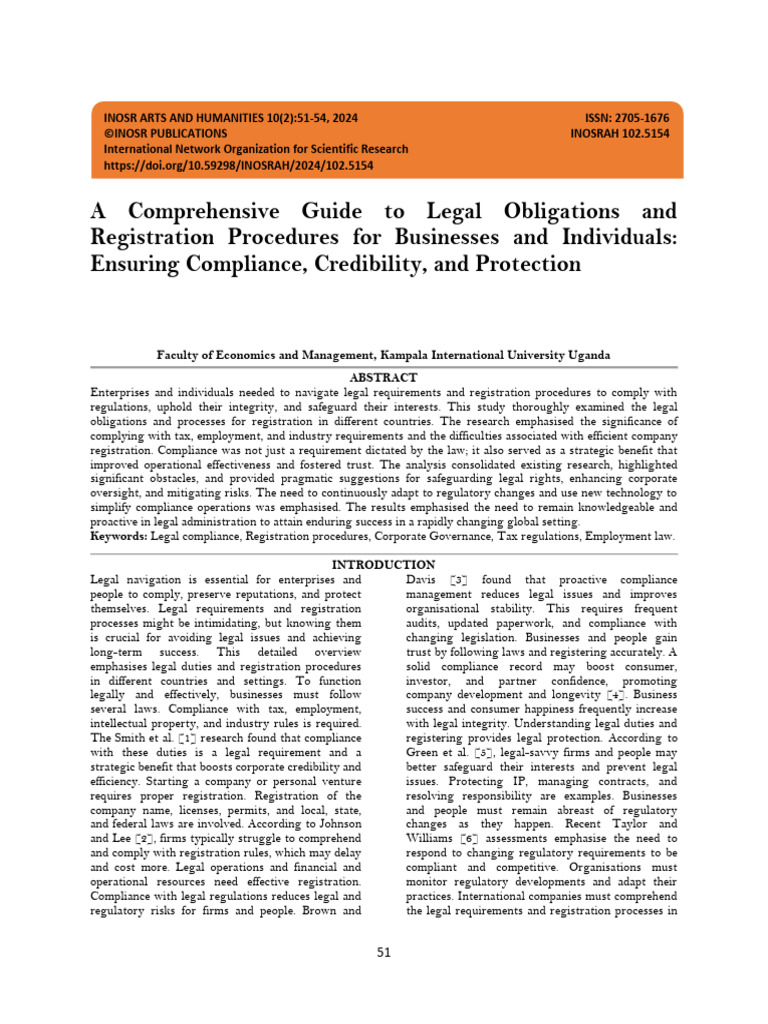 A Comprehensive Guide To Legal Obligations and Registration Procedures ...